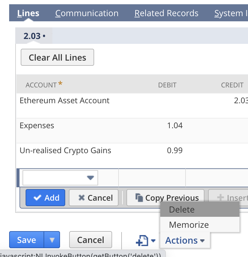 Syncing transactions to Netsuite – Cryptio